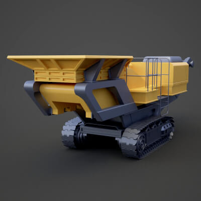 Construction Machinery 01 - 3D Model by sky3dstudios69
