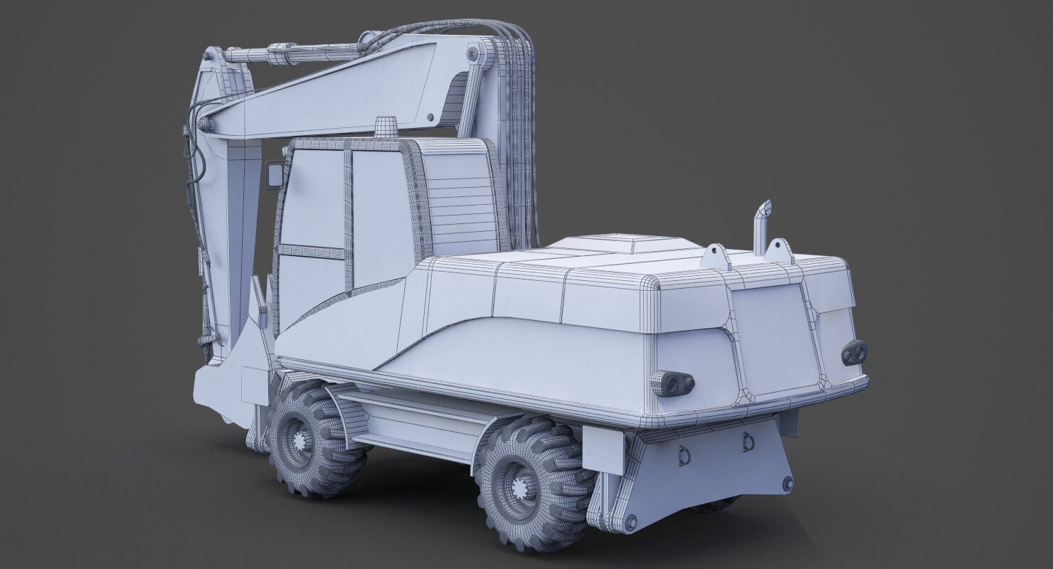 Construction Vehicle 003 - 3D Model by sky3dstudios69