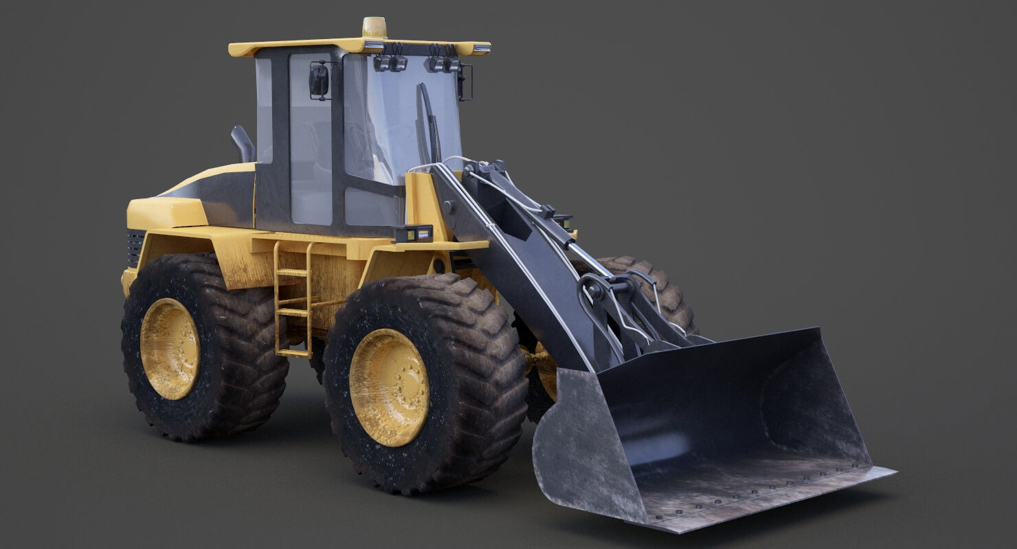 Construction Vehicle 004 - 3D Model by sky3dstudios69