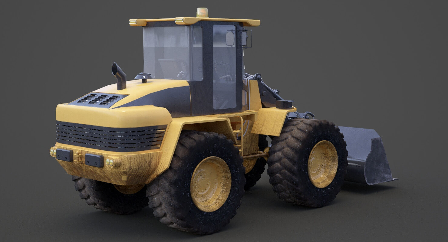 Construction Vehicle 004 - 3D Model by sky3dstudios69