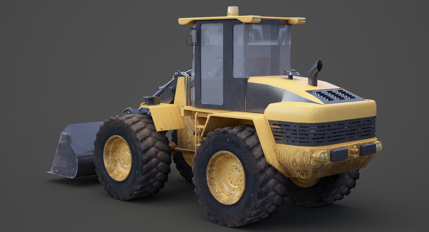 Construction Vehicle 004 - 3D Model by sky3dstudios69