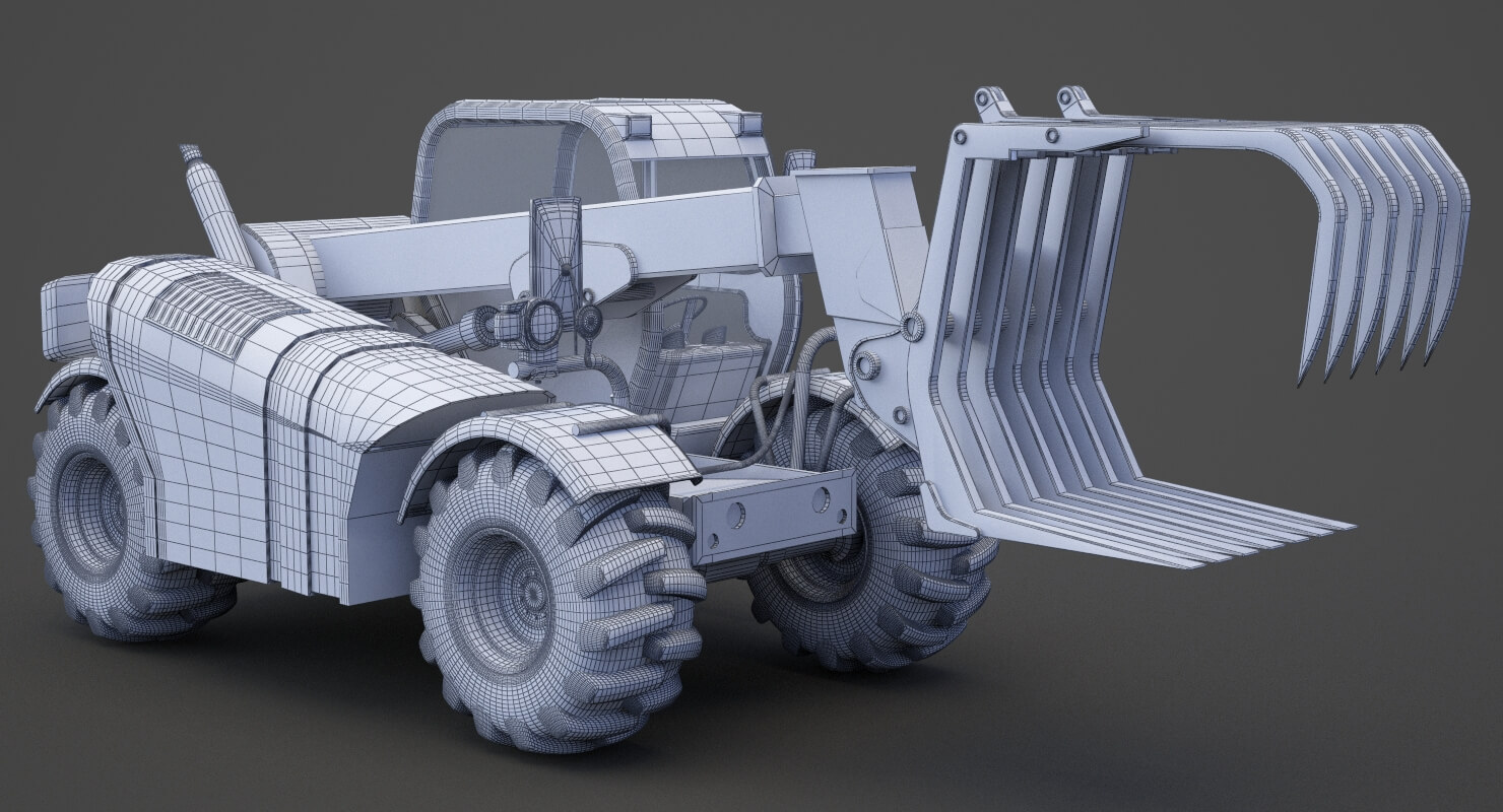 Construction Vehicle 008 - 3D Model by sky3dstudios69