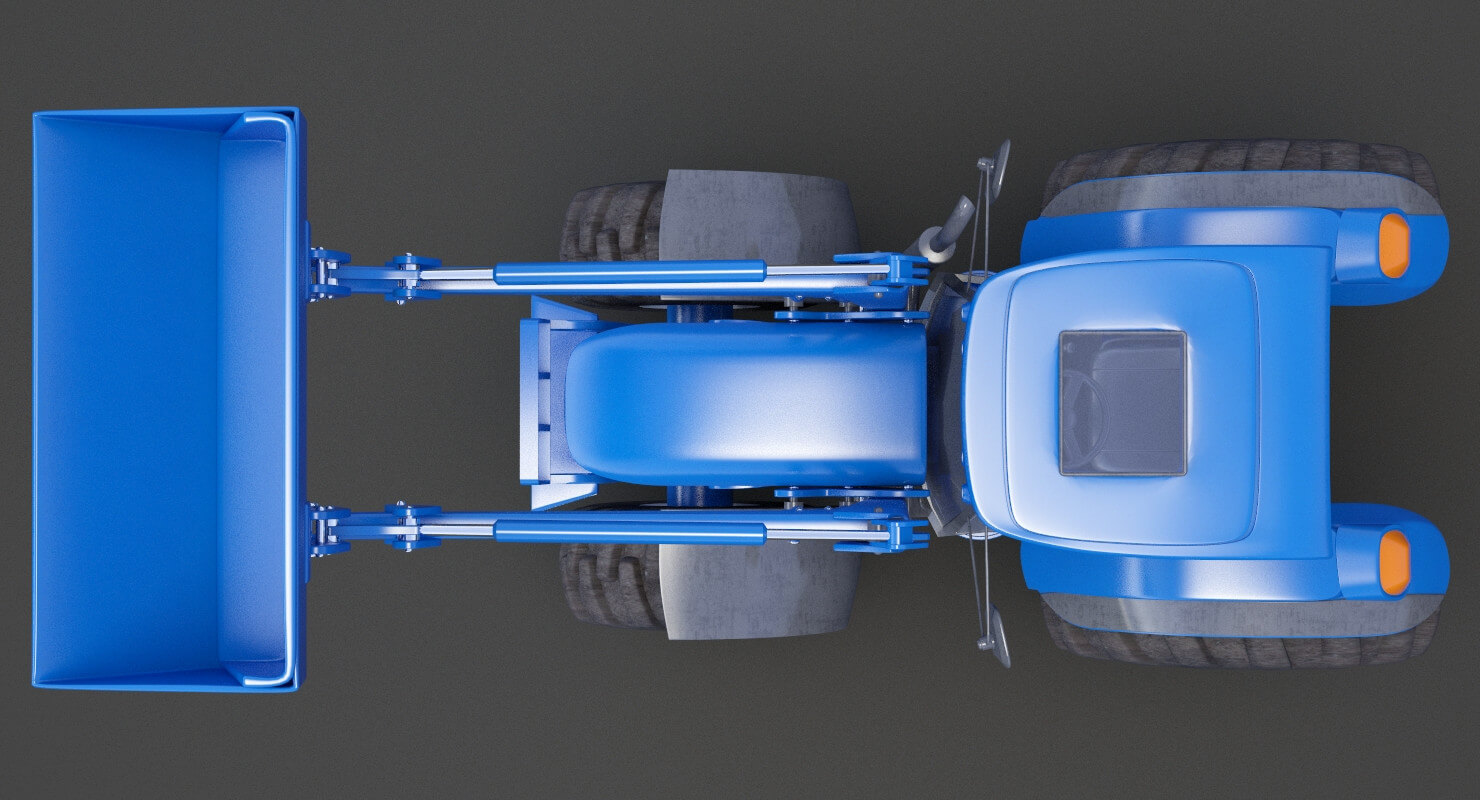 Construction Vehicle - Dozer 3D Model by sky3dstudios69