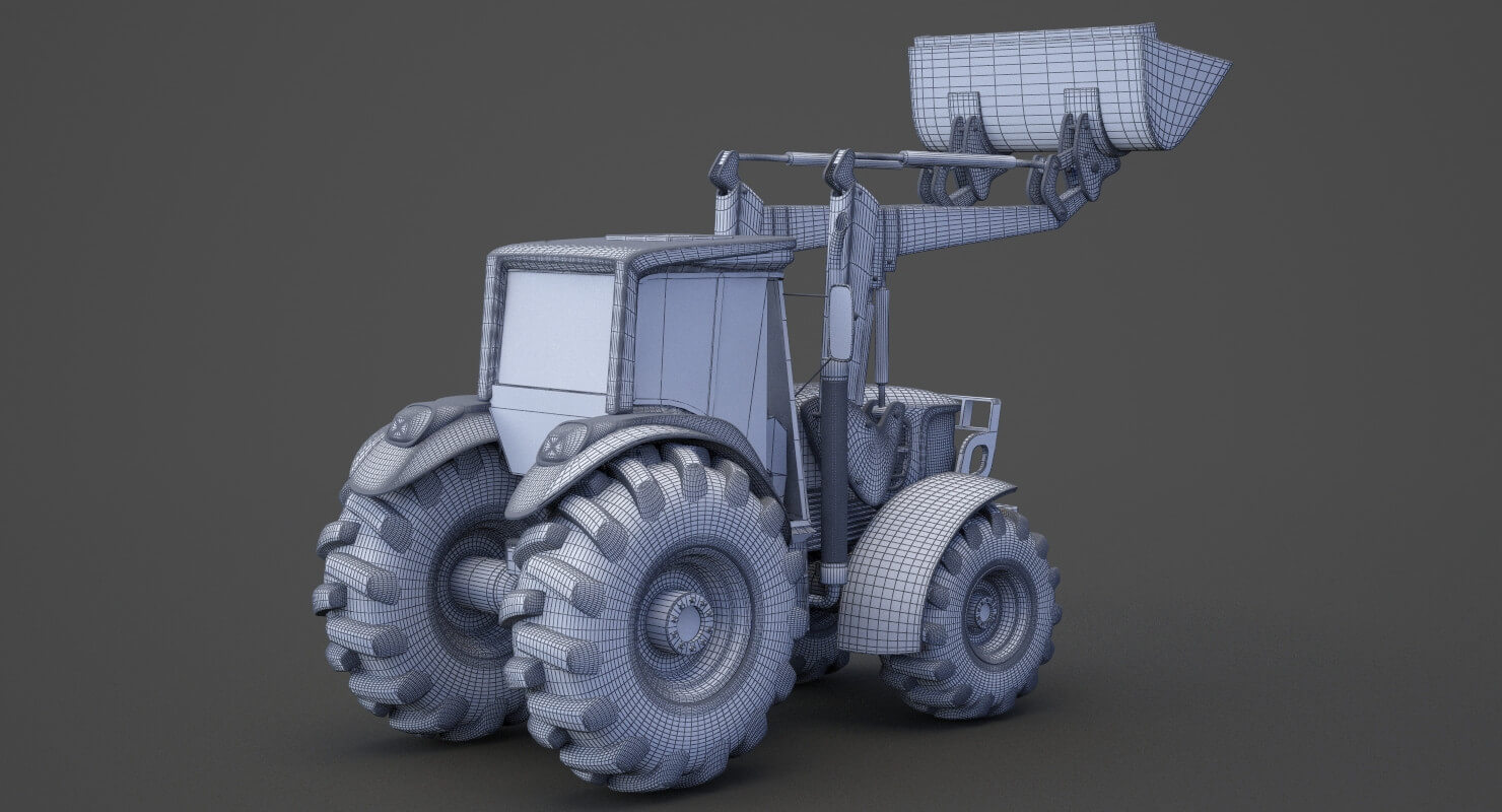 Construction Vehicle - Dozer 3D Model by sky3dstudios69