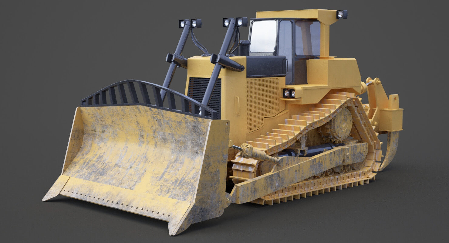 Construction Vehicle - Excavator 02 3D Model by sky3dstudios69