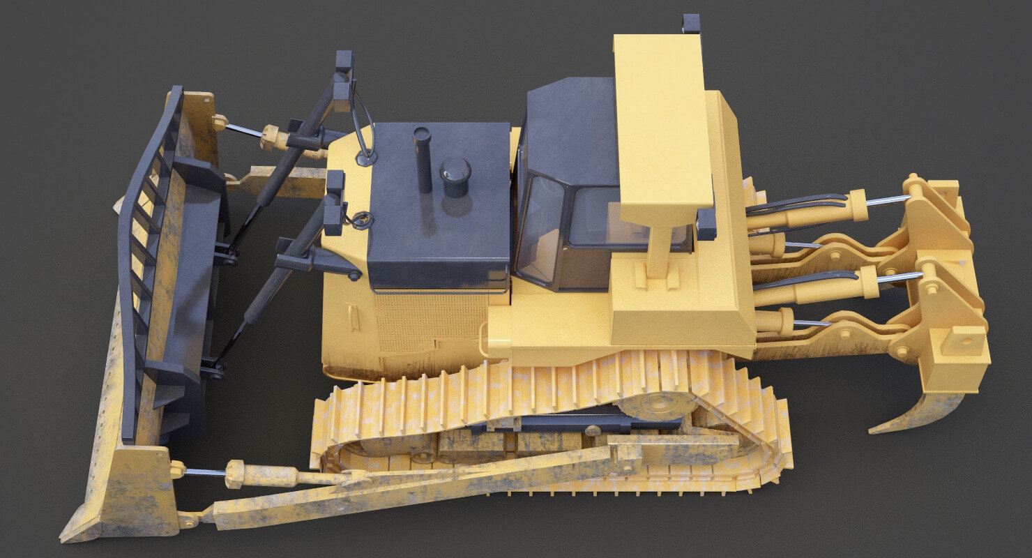 Construction Vehicle - Excavator 02 3D Model by sky3dstudios69