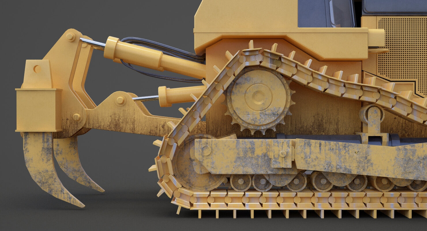 Construction Vehicle - Excavator 02 3D Model by sky3dstudios69