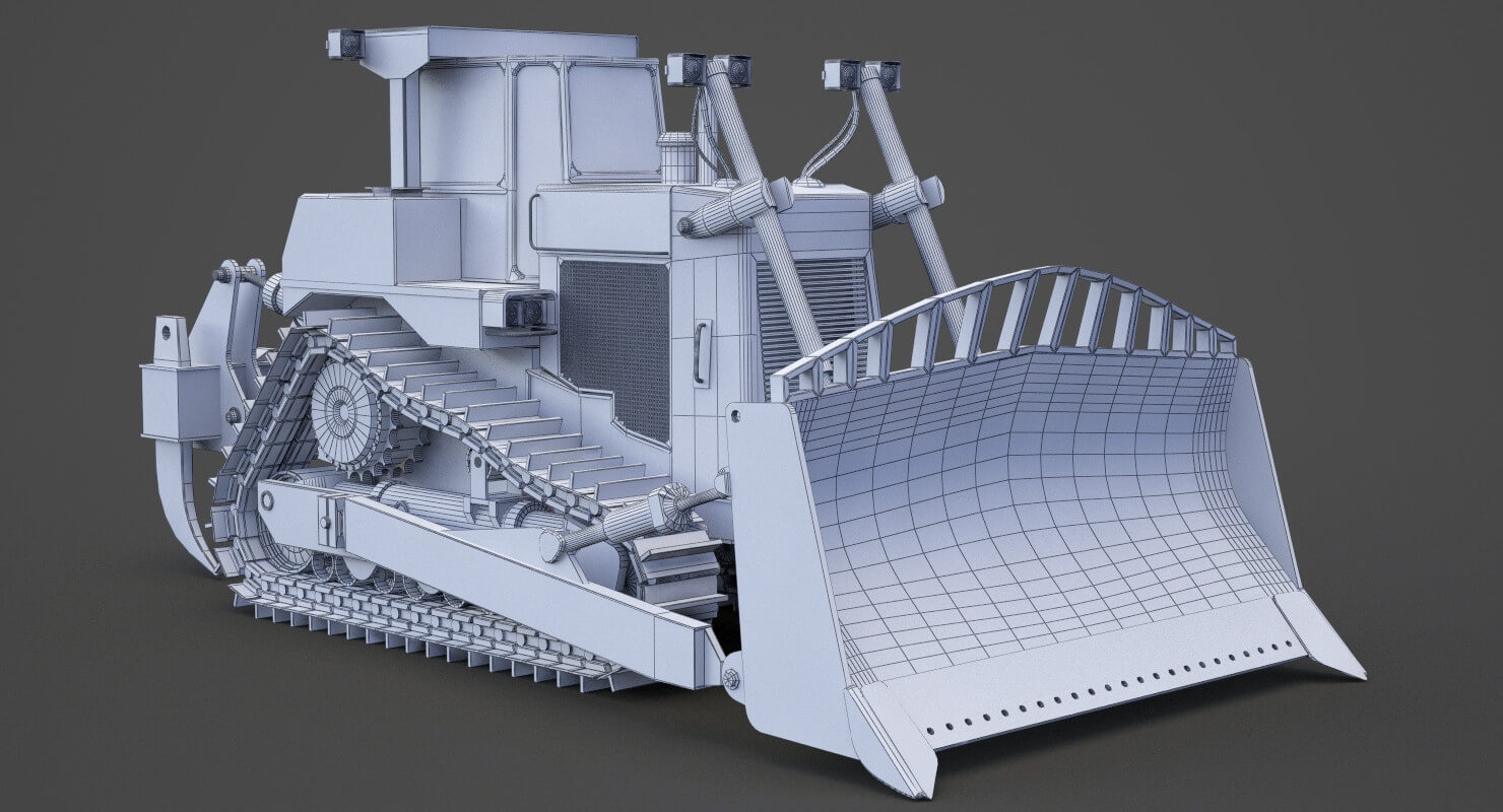 Construction Vehicle - Excavator 02 3D Model by sky3dstudios69