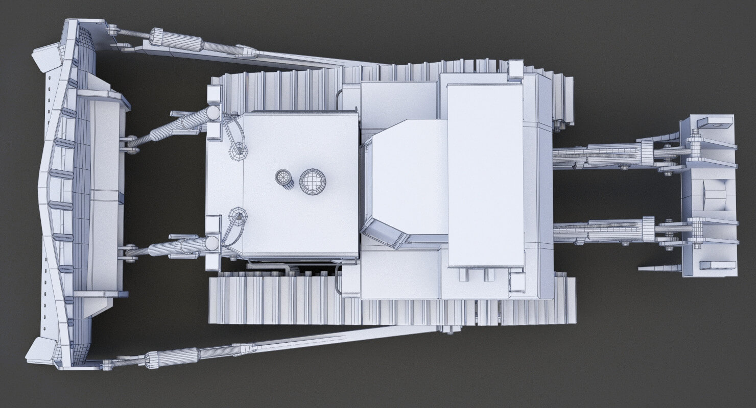 Construction Vehicle - Excavator 02 3D Model by sky3dstudios69