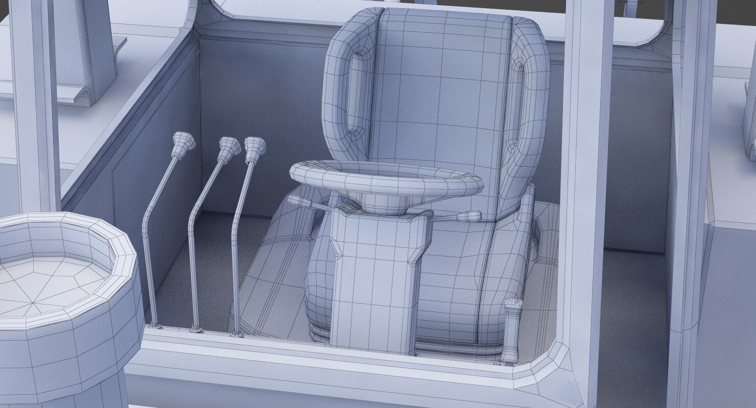 Construction Vehicle - Excavator 02 3D Model by sky3dstudios69