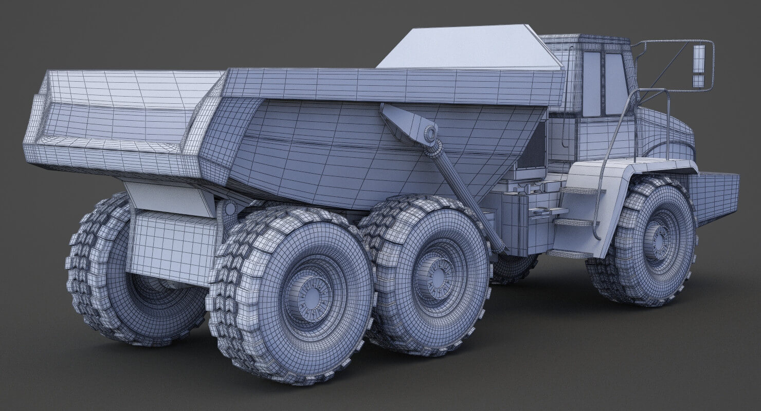 Construction Vehicle - Mining Truck 03 3D Model by sky3dstudios69