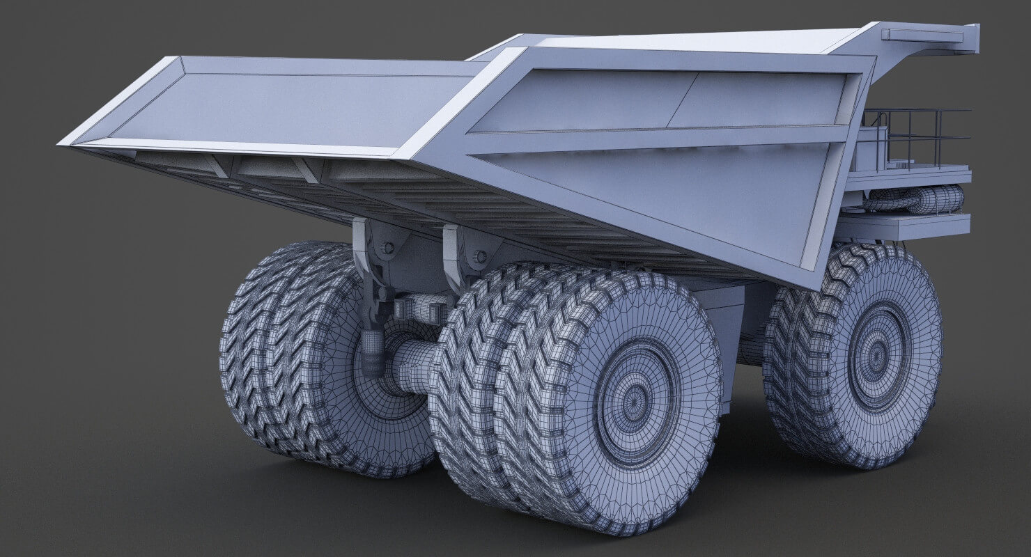 Construction Vehicle - Mining Truck 04 3D Model by sky3dstudios69