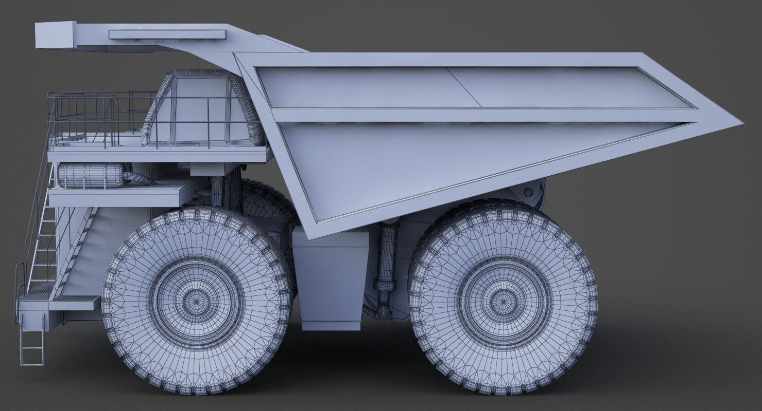 Construction Vehicle - Mining Truck 04 3D Model by sky3dstudios69