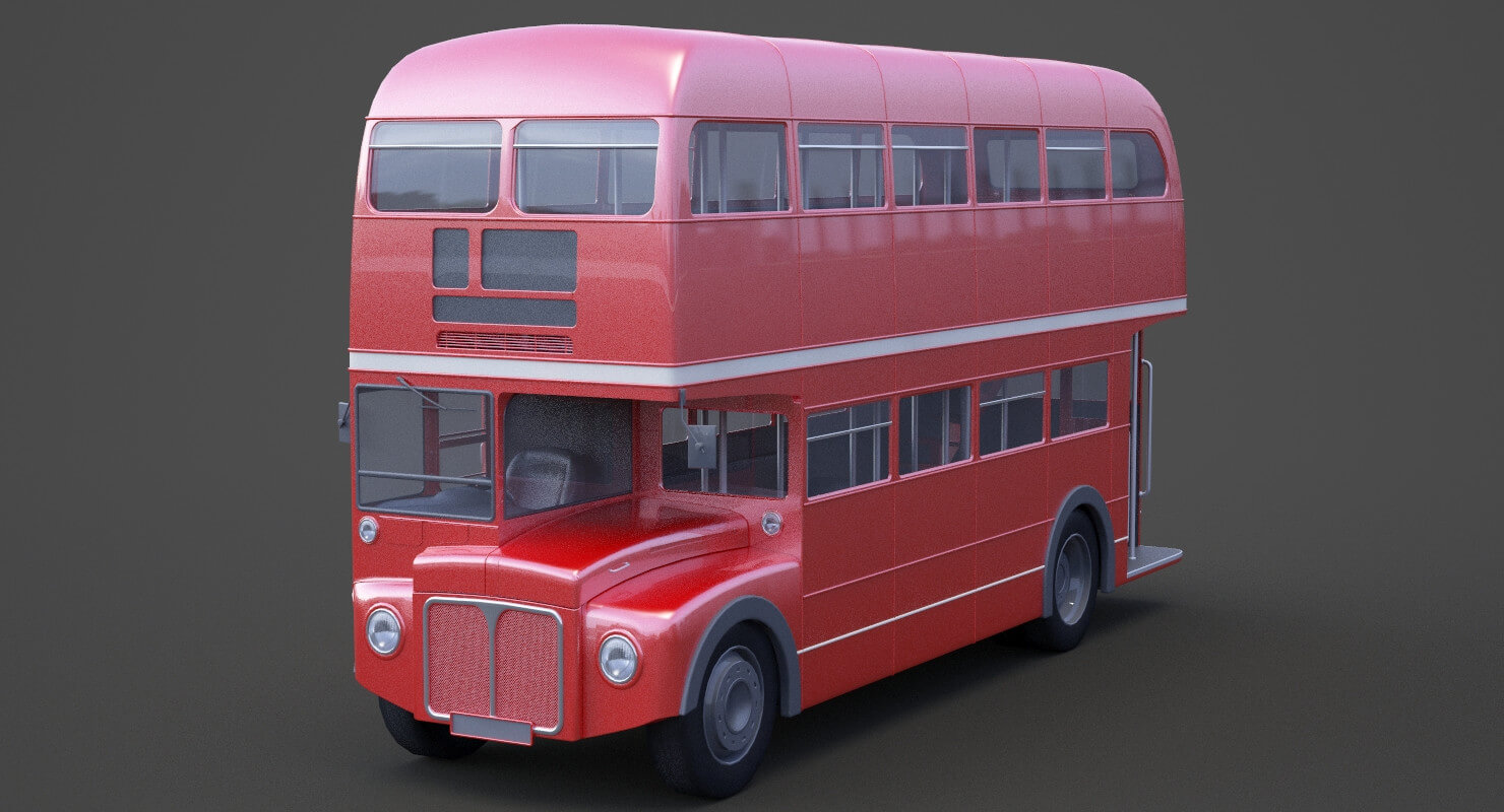 Double Decker Bus - 3D Model by sky3dstudios69