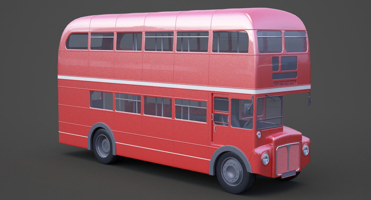 Double Decker Bus - 3D Model by sky3dstudios69