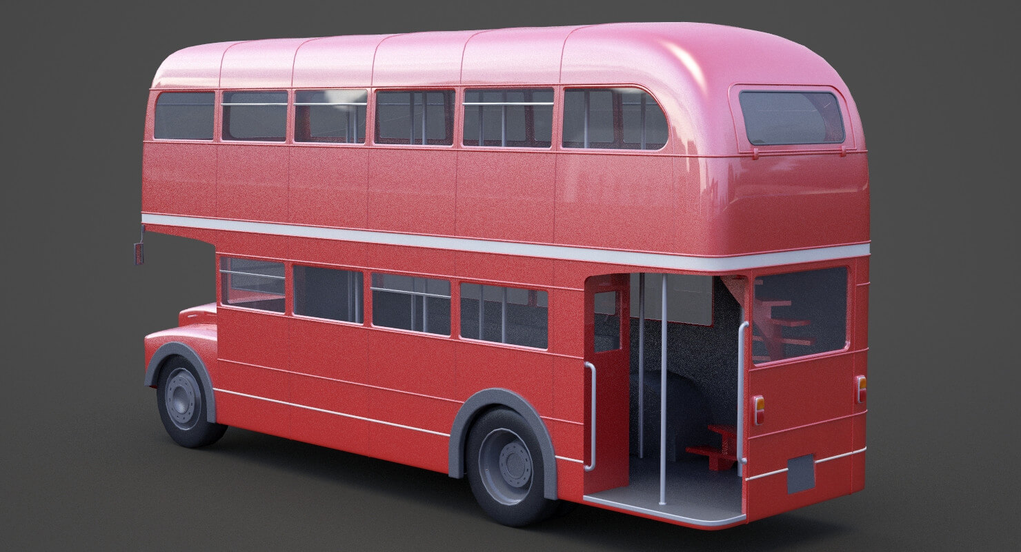 Double Decker Bus - 3D Model by sky3dstudios69