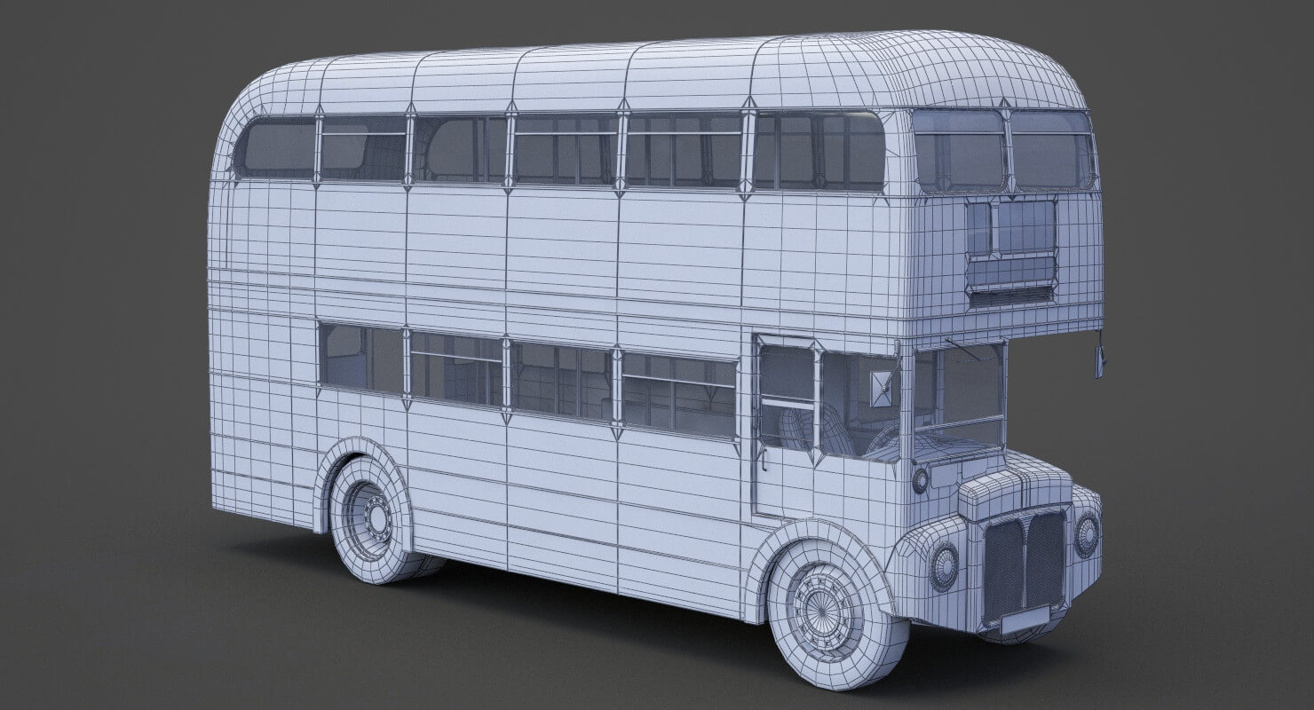Double Decker Bus - 3D Model by sky3dstudios69