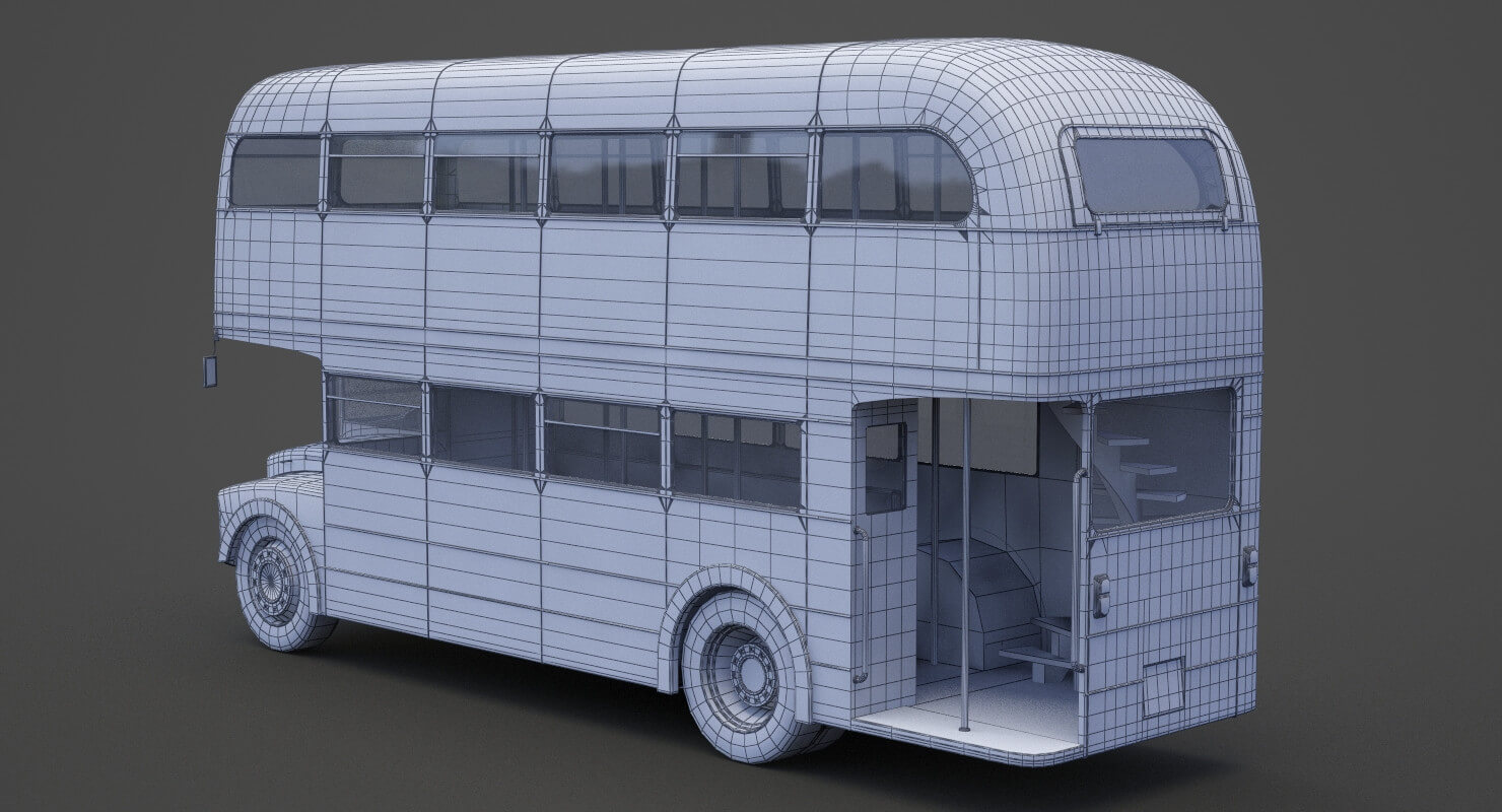 Double Decker Bus - 3D Model by sky3dstudios69