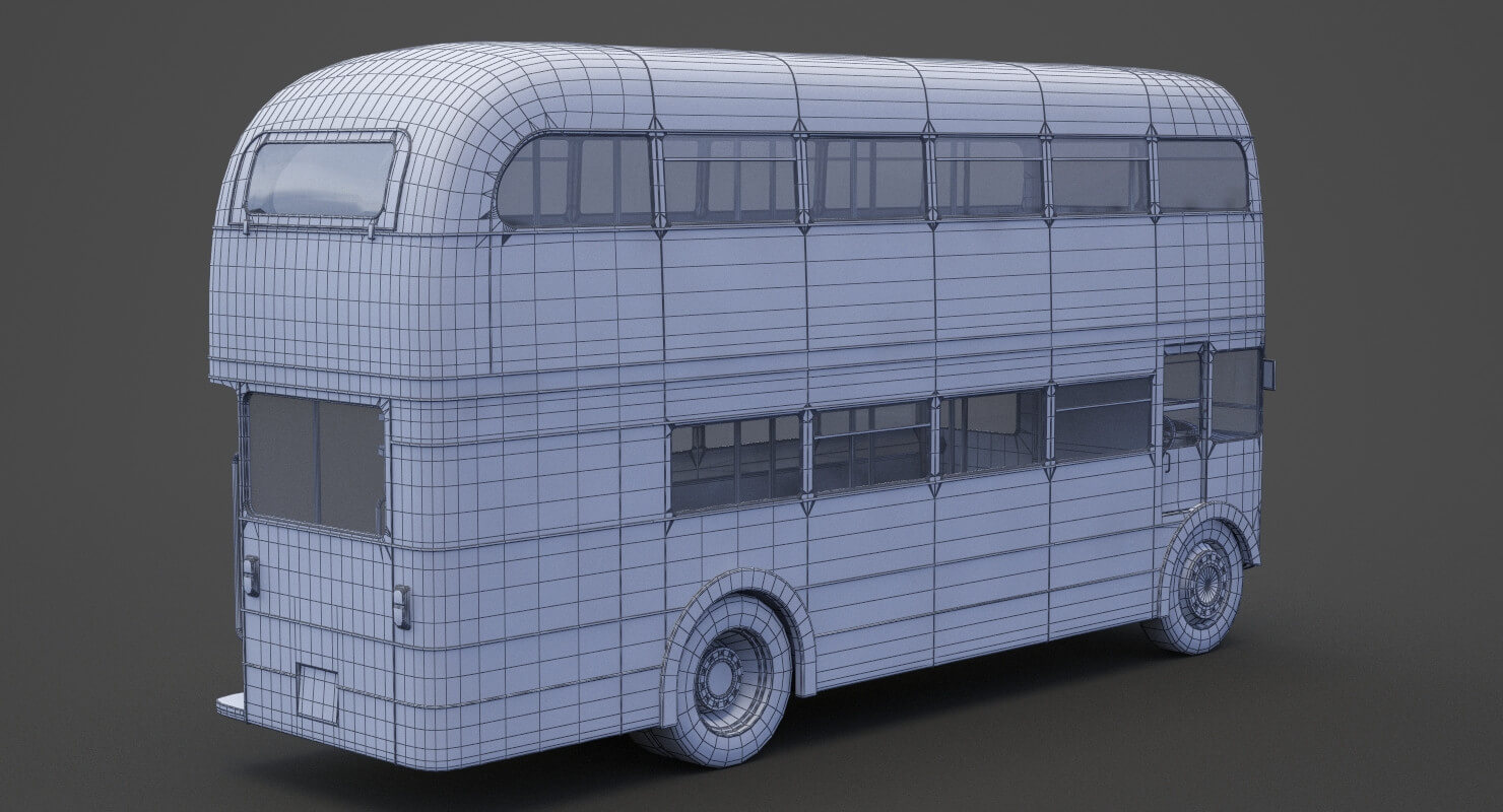 Double Decker Bus - 3D Model by sky3dstudios69