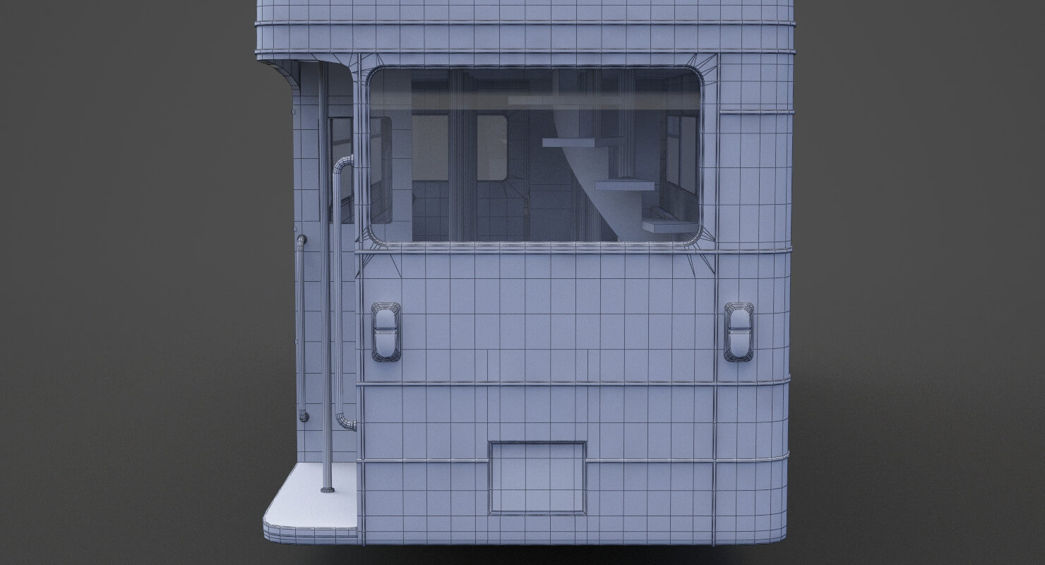 Double Decker Bus - 3D Model by sky3dstudios69