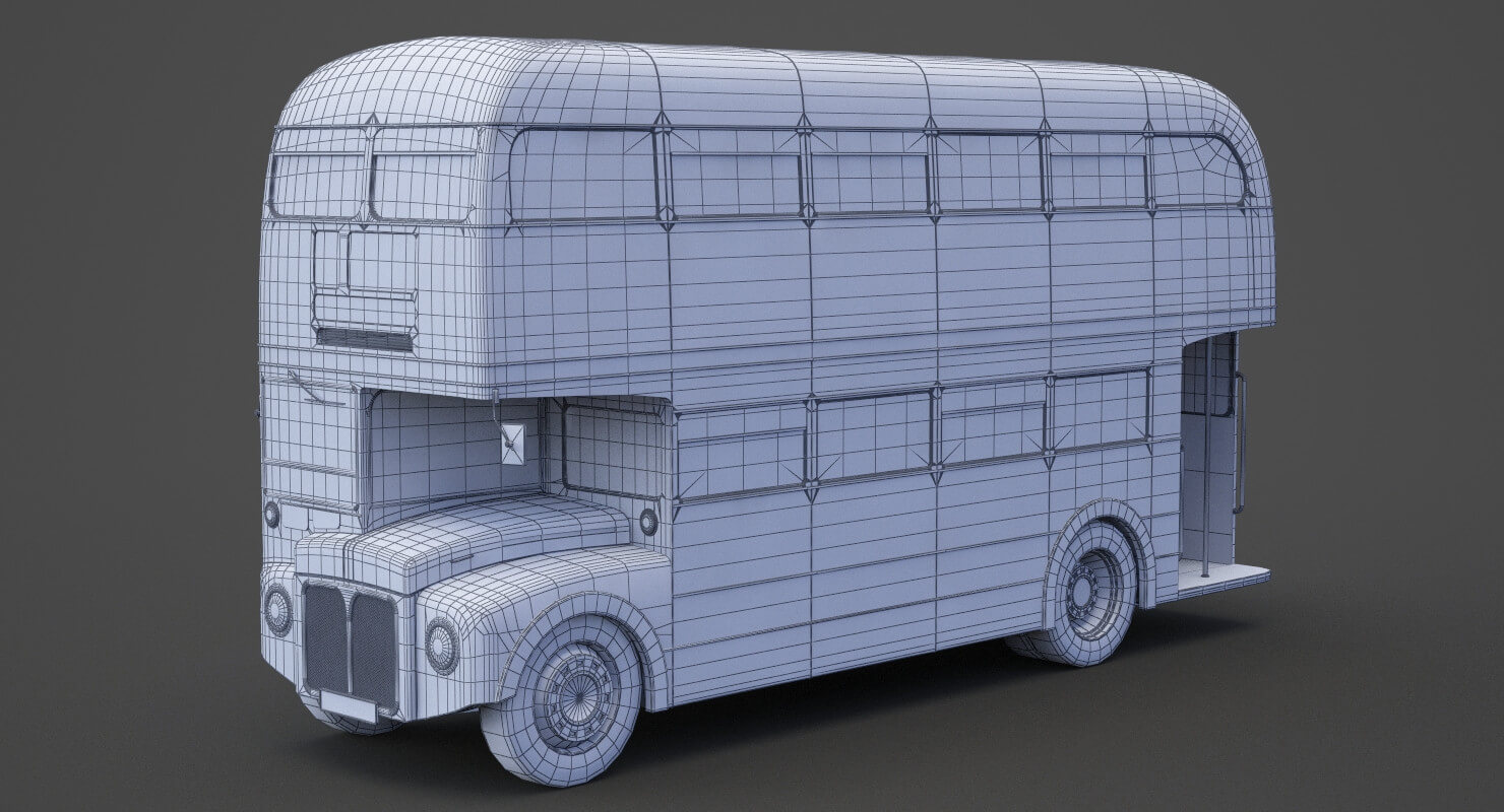 Double Decker Bus - 3D Model by sky3dstudios69
