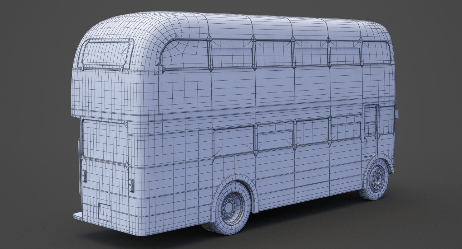 Double Decker Bus - 3D Model by sky3dstudios69
