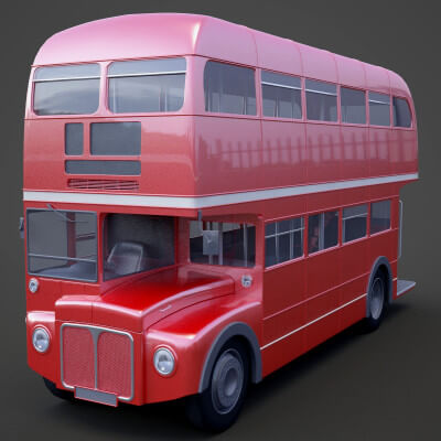 Double Decker Bus - 3D Model by sky3dstudios69