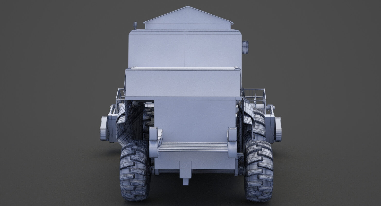 Farm Vehicles - Combine Harvester 3D Model by sky3dstudios69