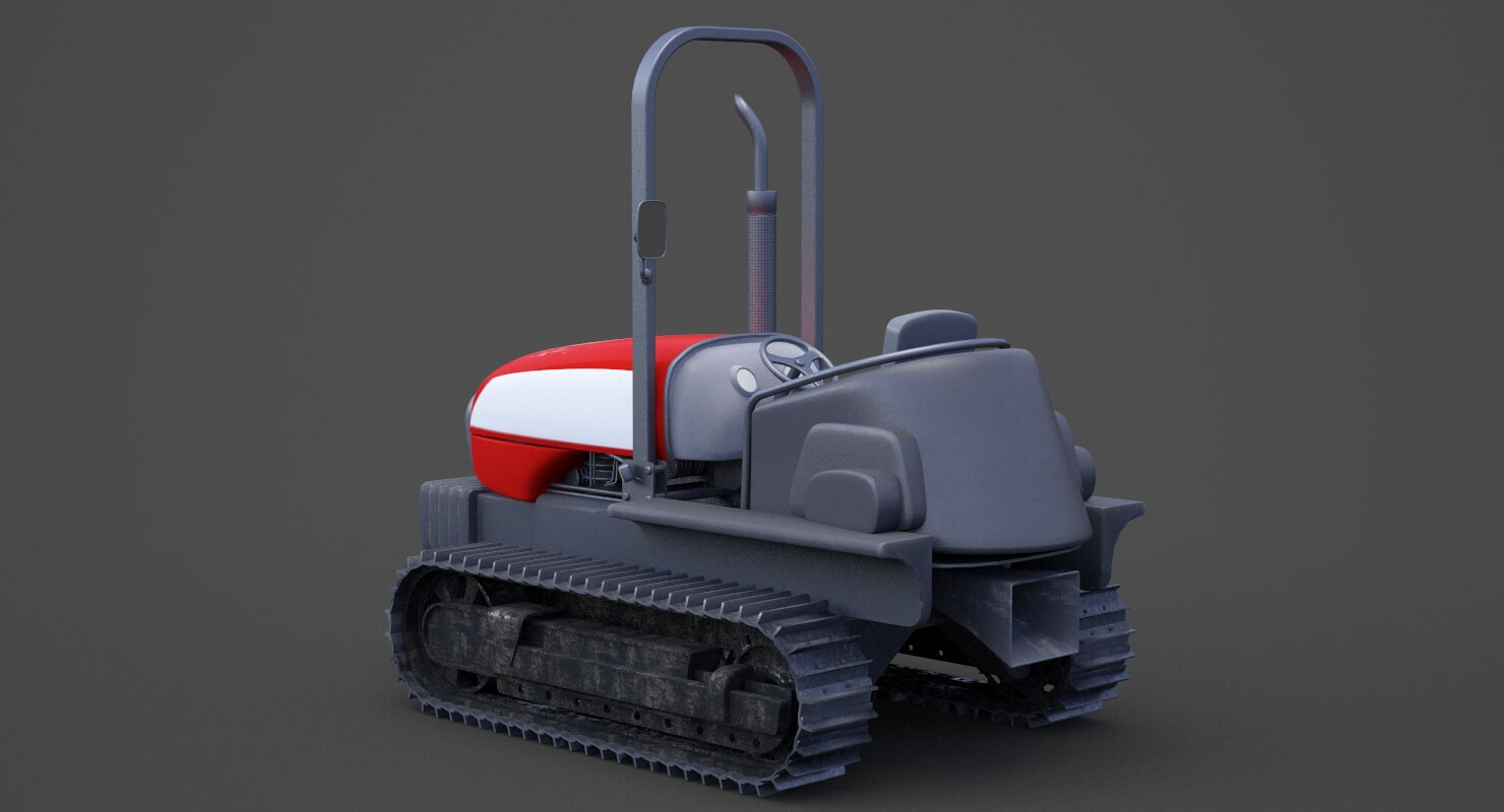 Farm Vehicles - Mini Tractor 01 3D Model by sky3dstudios69