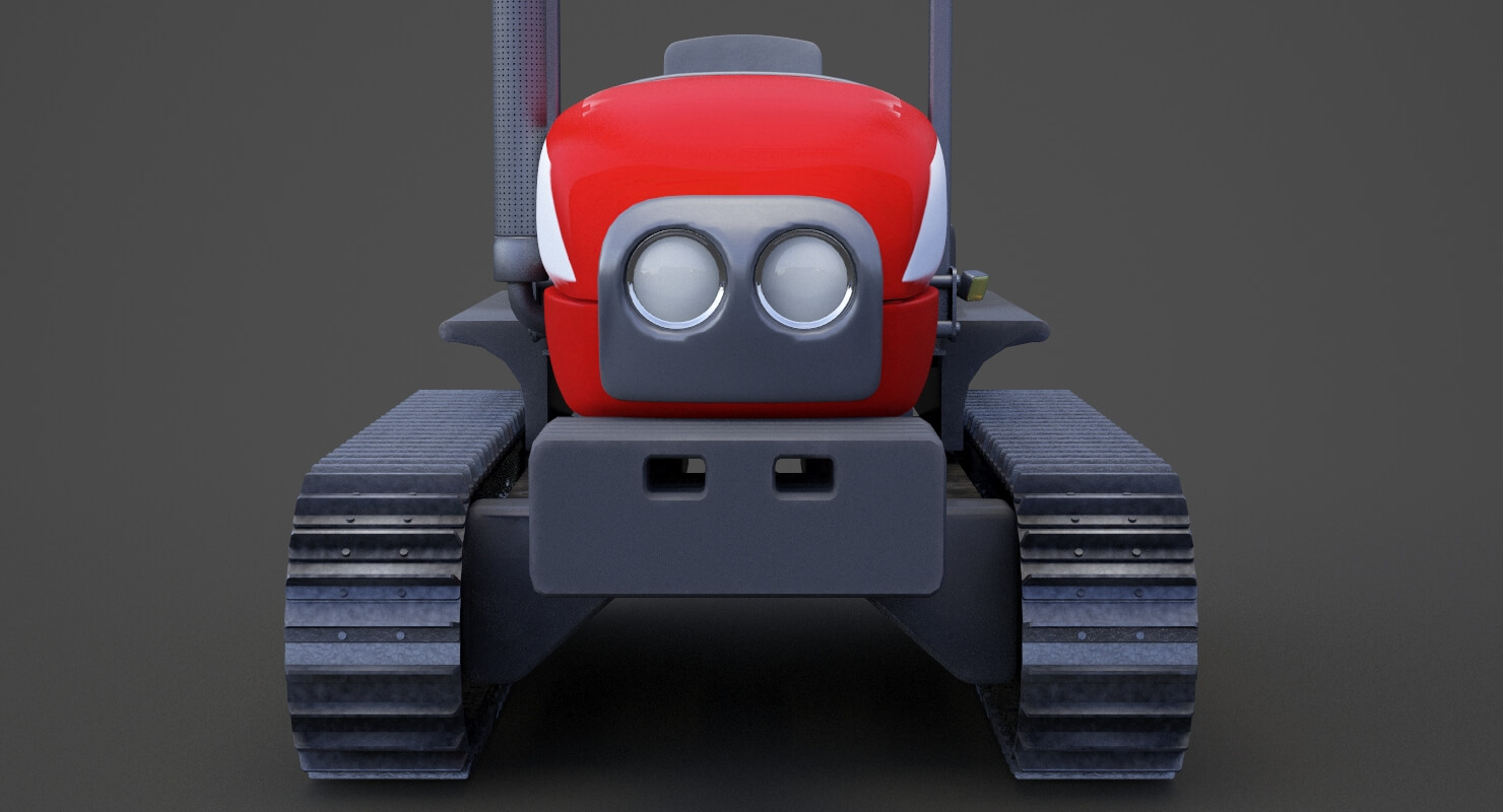 Farm Vehicles - Mini Tractor 01 3D Model by sky3dstudios69
