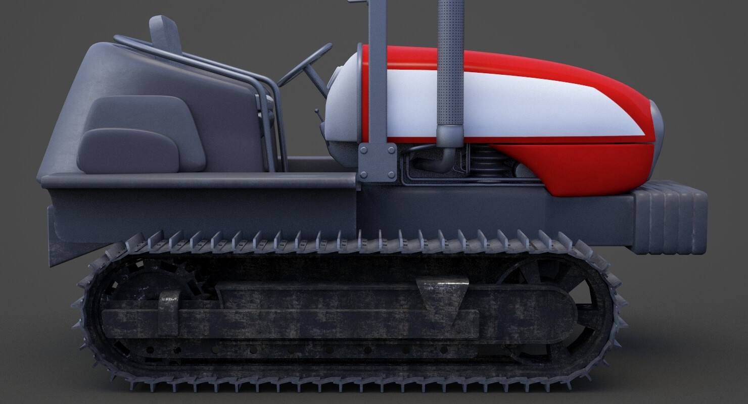 Farm Vehicles - Mini Tractor 01 3D Model by sky3dstudios69