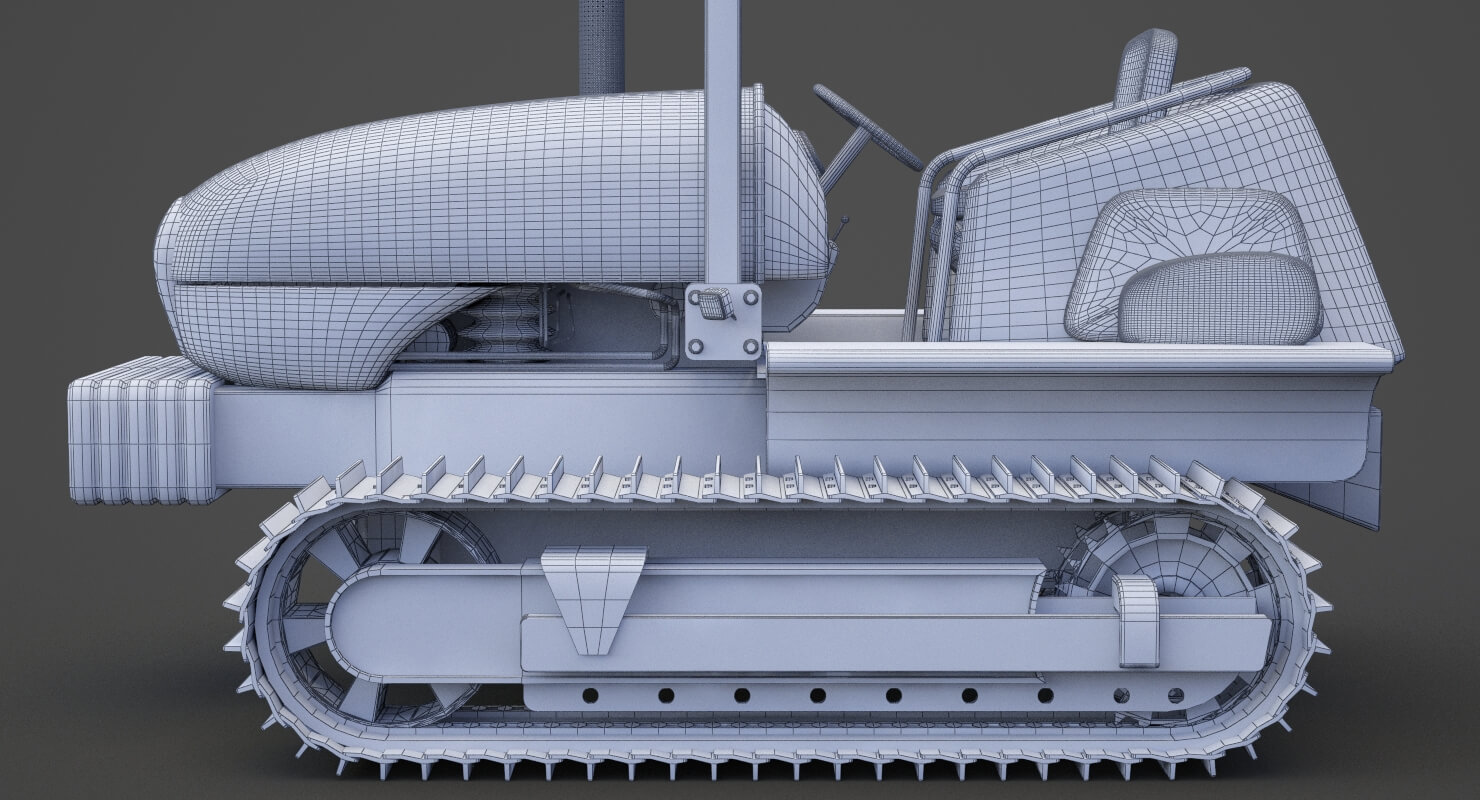 Farm Vehicles - Mini Tractor 01 3D Model by sky3dstudios69