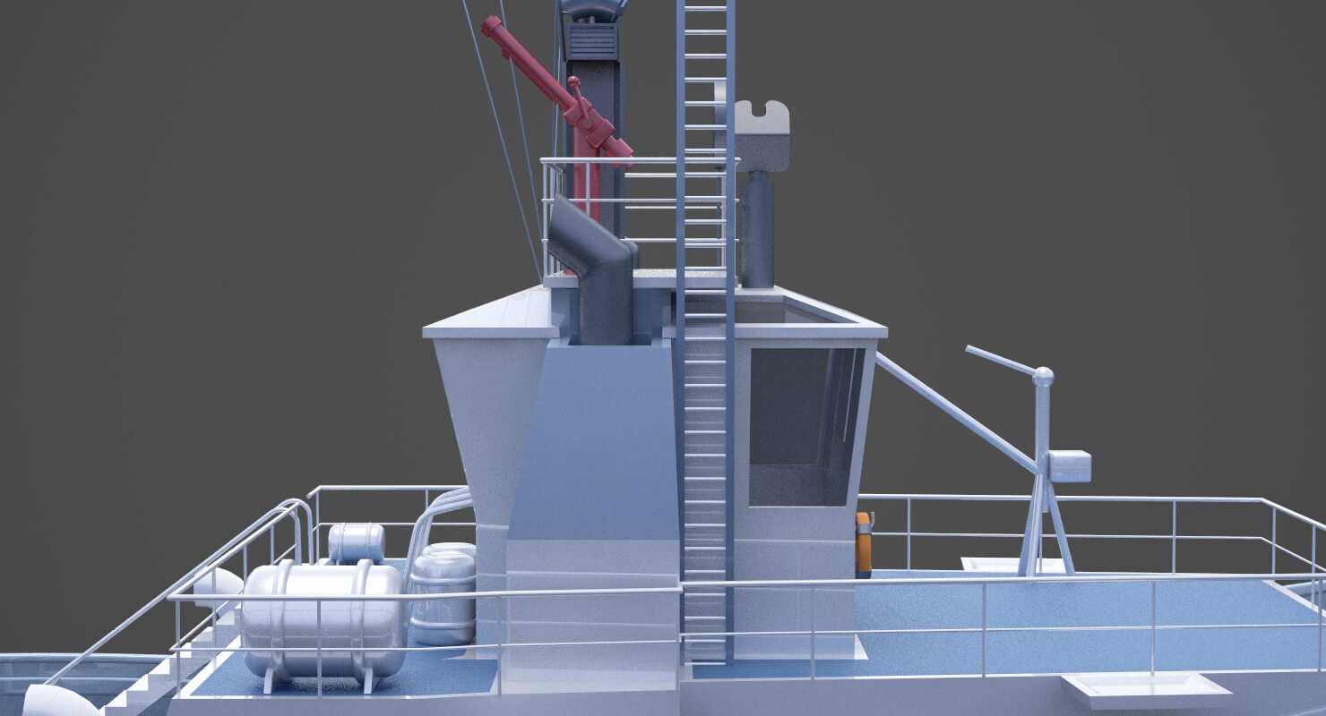 Fishing Boat 01 - 3D Model by sky3dstudios69