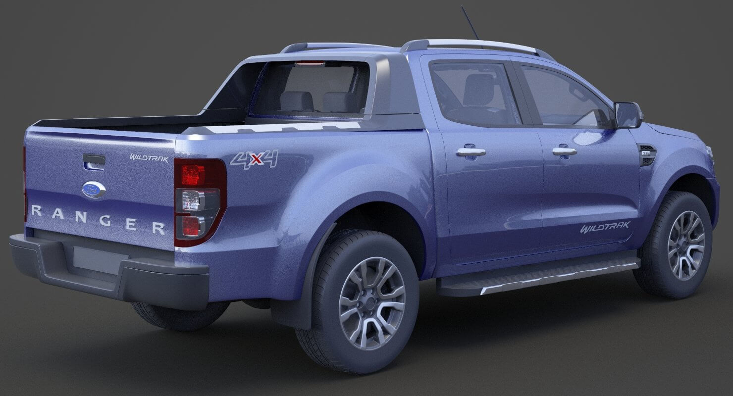 Ford Ranger Double Cab Wildtrak 2016 with HQ Interior - 3D Model by ...