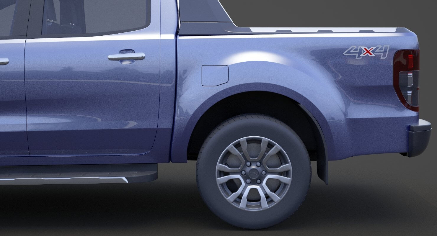 Ford Ranger Double Cab Wildtrak 2016 with HQ Interior - 3D Model by ...