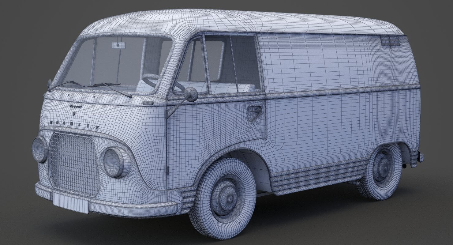 Ford Taunus Transit 1963 - 3D Model by sky3dstudios69