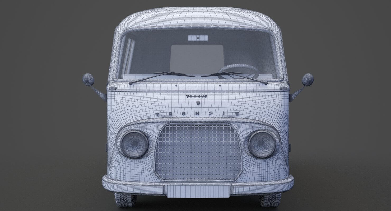 Ford Taunus Transit 1963 - 3D Model by sky3dstudios69