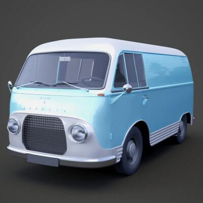 Ford Taunus Transit 1963 - 3D Model by sky3dstudios69