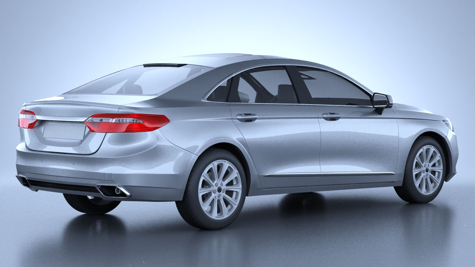 Generic American Car 01 - 3D Model by sky3dstudios69