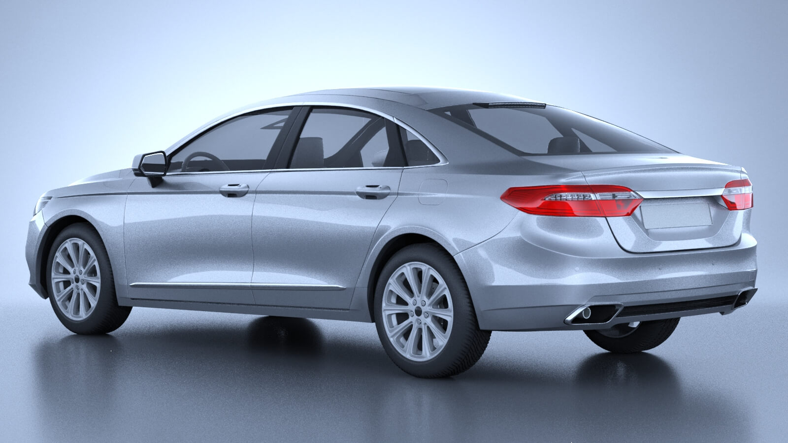 Generic American Car 01 - 3D Model by sky3dstudios69