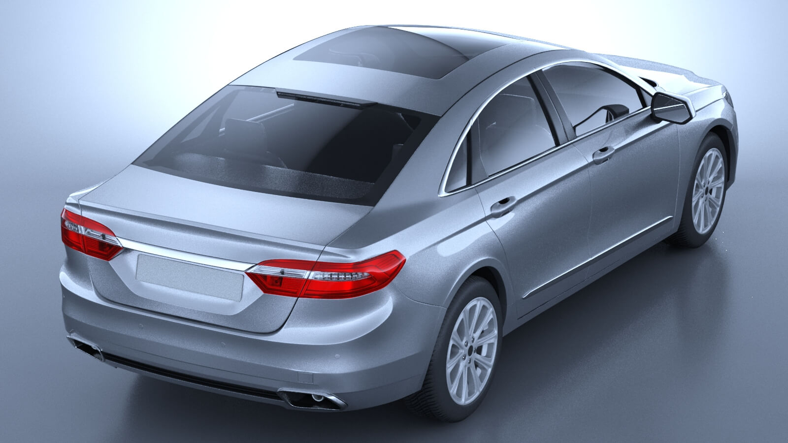 Generic American Car 01 - 3D Model by sky3dstudios69