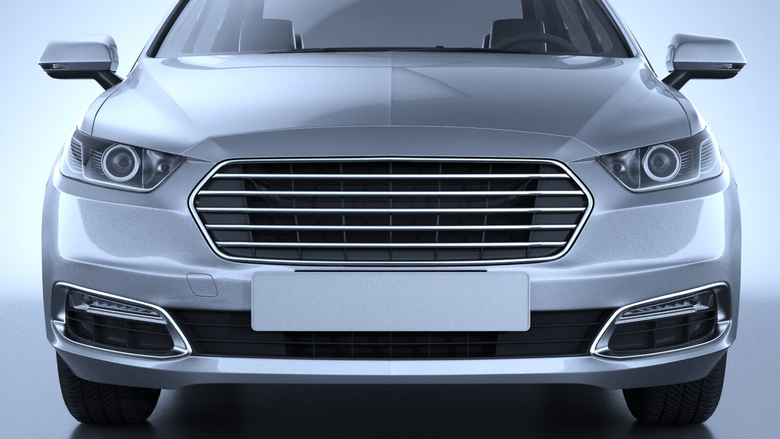 Generic American Car 01 - 3D Model by sky3dstudios69