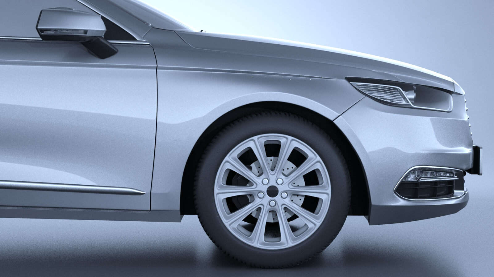 Generic American Car 01 - 3D Model by sky3dstudios69