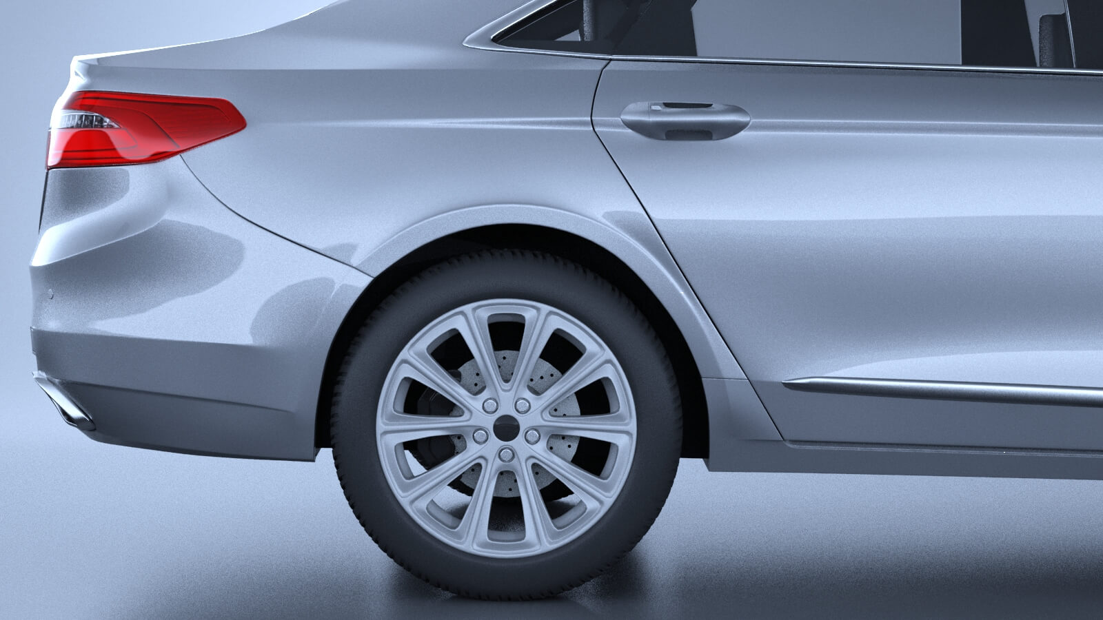 Generic American Car 01 - 3D Model by sky3dstudios69