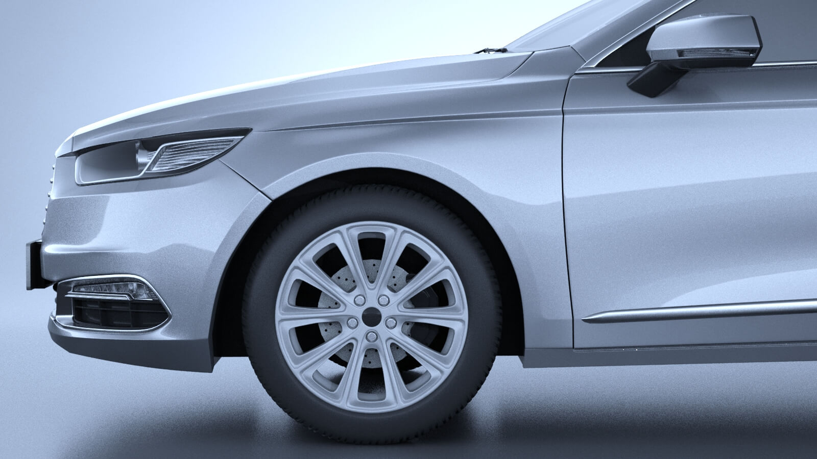 Generic American Car 01 - 3D Model by sky3dstudios69