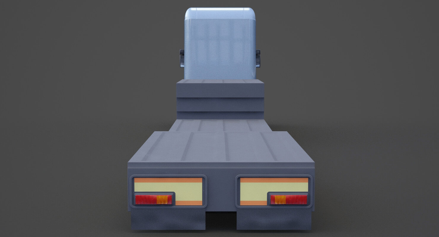 Generic Container Truck 02 - 3D Model by sky3dstudios69