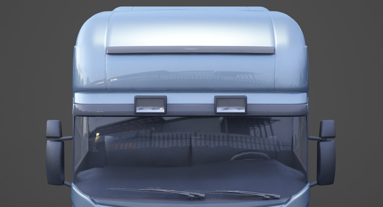 Generic Container Truck 02 - 3D Model by sky3dstudios69