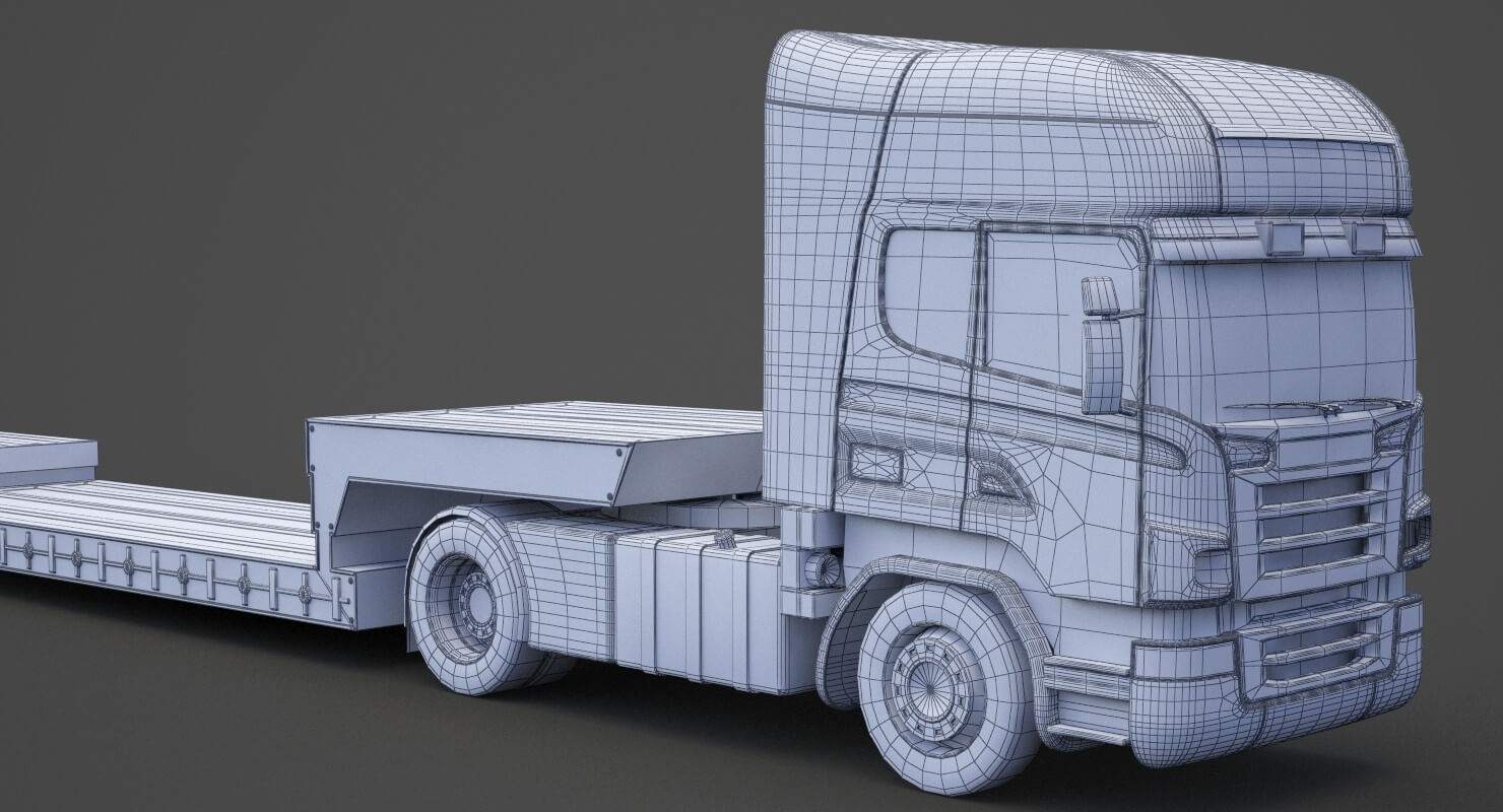 Generic Container Truck 02 - 3D Model by sky3dstudios69