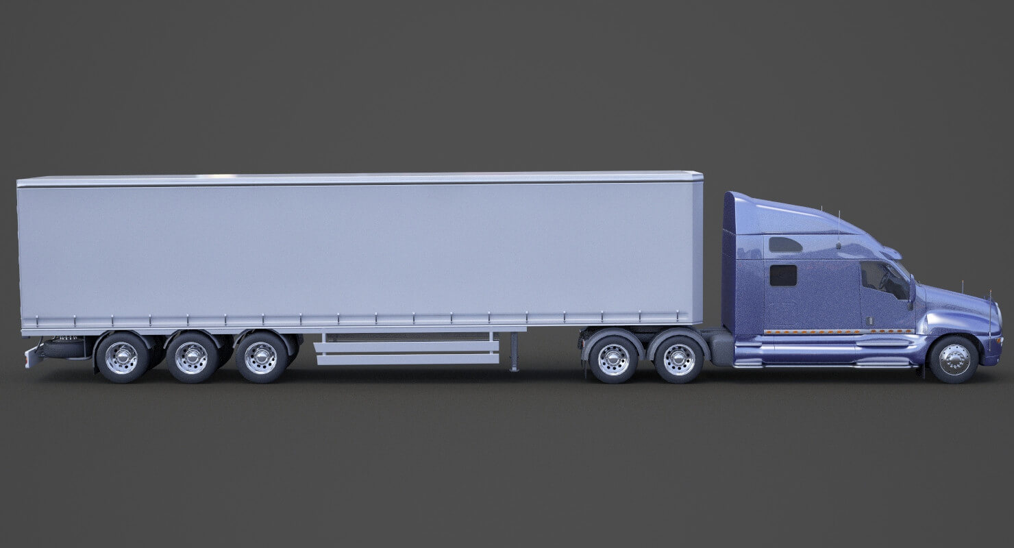 Generic Container Truck 03 - 3D Model by sky3dstudios69
