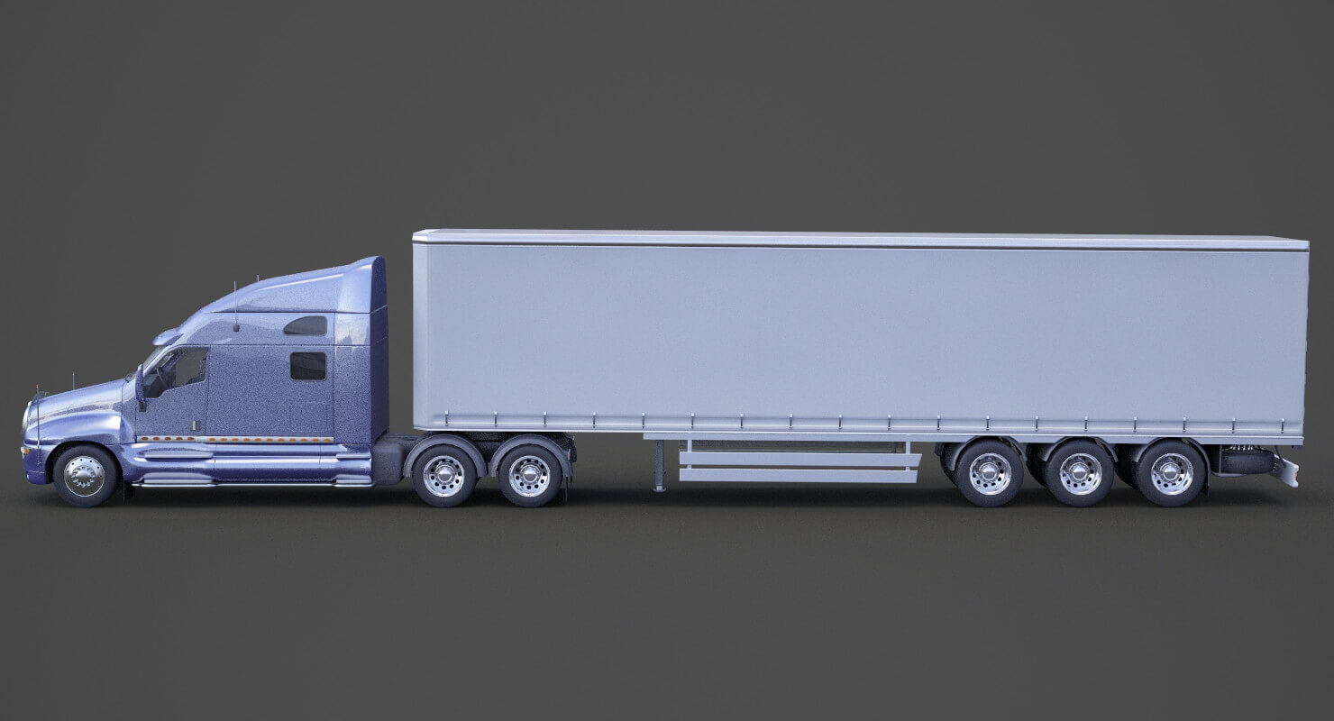 Generic Container Truck 03 - 3D Model by sky3dstudios69